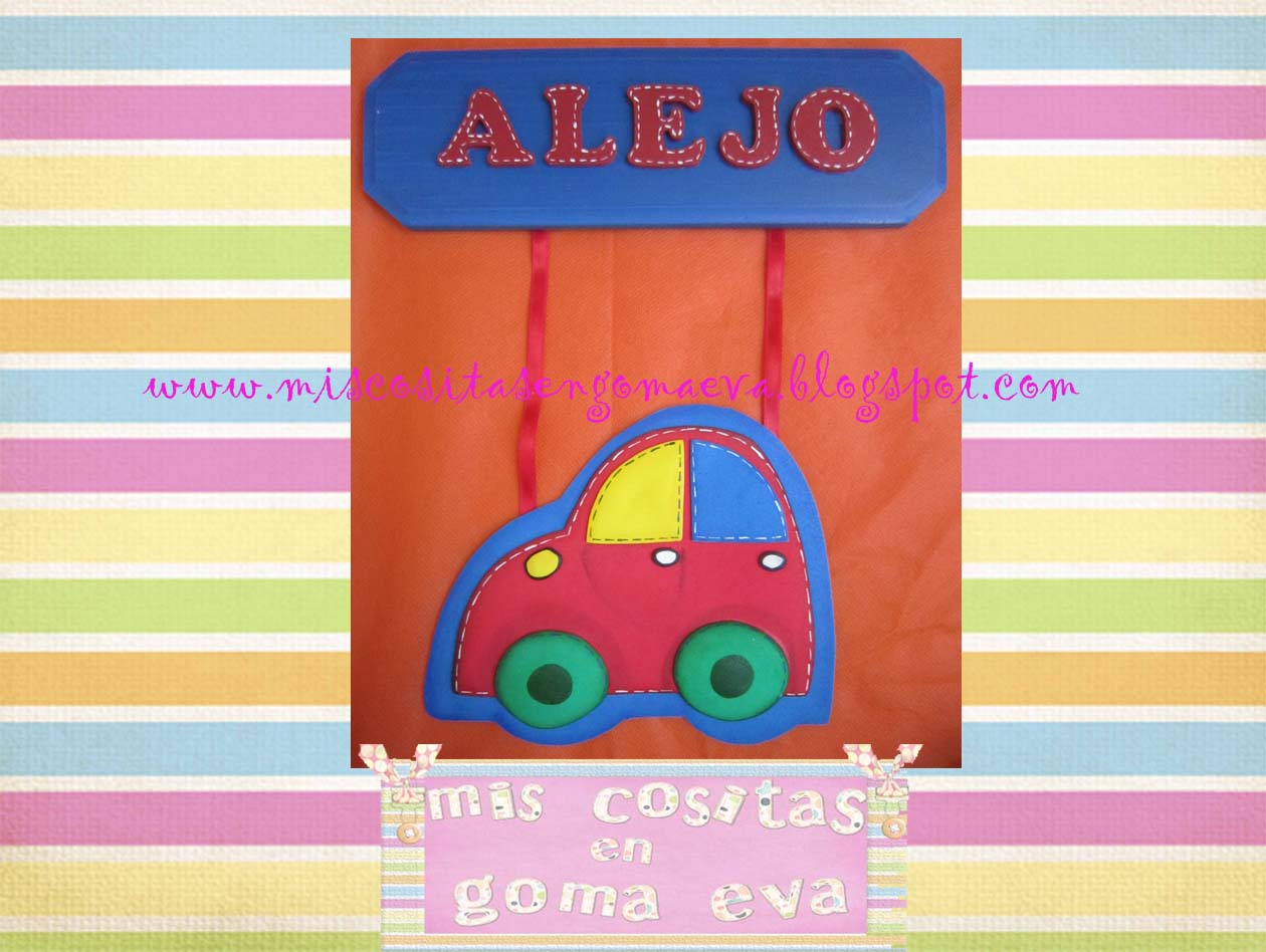 Moldes de autos de goma eva - Imagui