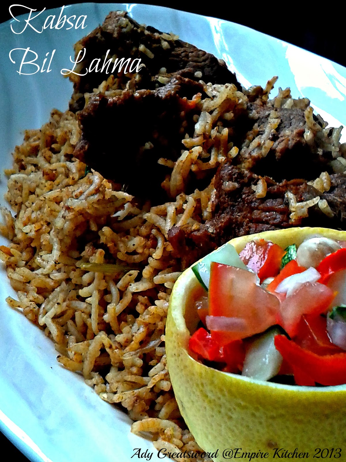 Ady Greatsword Empire Kitchen Recipes: Kabsa Bil Lahma(Lamb Kabsa)