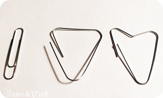 PitterAndGlink: {PaperClip & String Valentine Earrings}