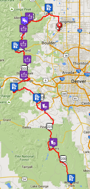 Front Range Of Colorado Map - United States Map