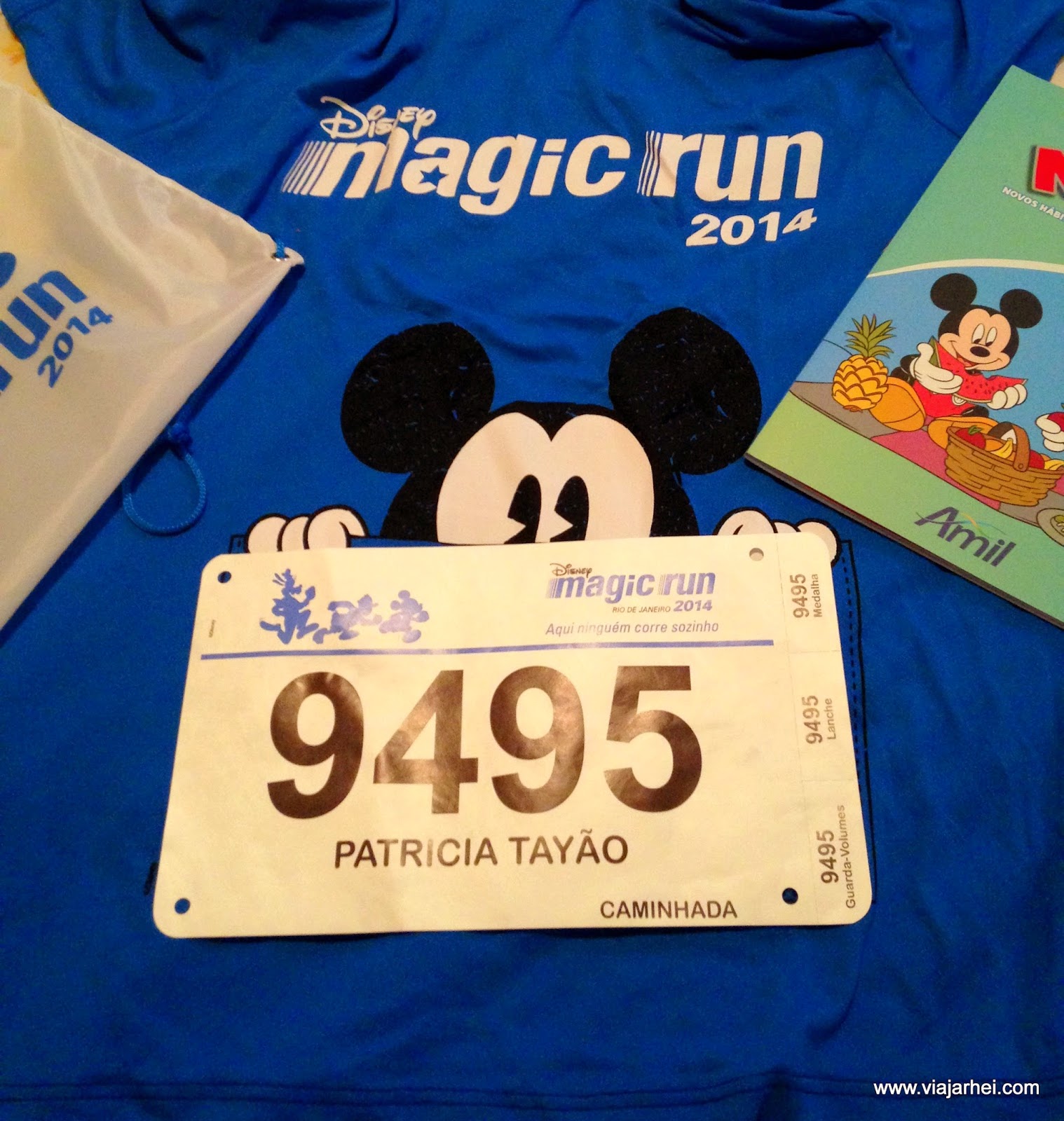 Como é o kit da Disney Magic Run 2014 | Viajar hei - Relatos, dicas ...