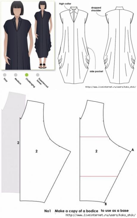 Moldes Patrones de Costura: Moldes de Vestidos para descargar