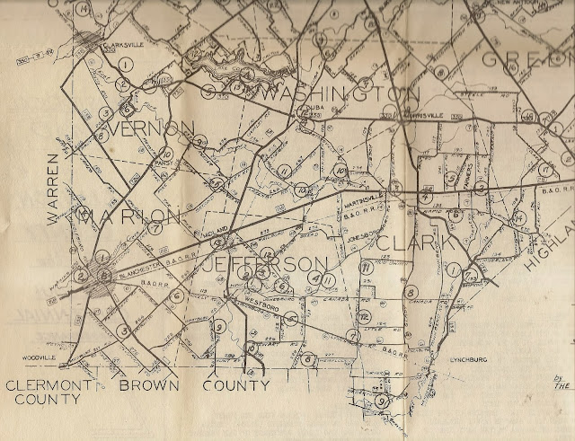 New Vienna Ohio Memories: 1953 Historical Map of Clinton County