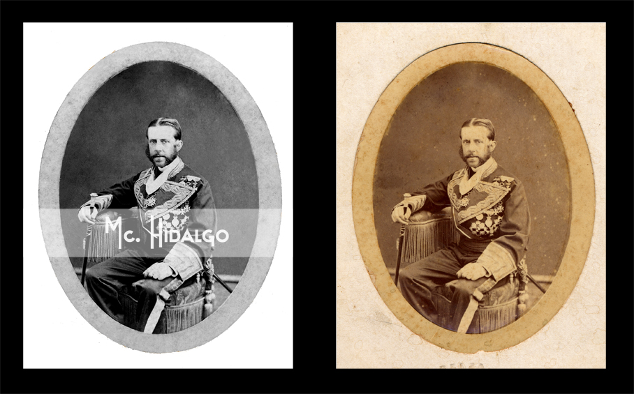 FOTOGRAFÍA ANTIGUA - RESTAURACIÓN DIGITAL: RETRATO: GENERAL WEYLER
