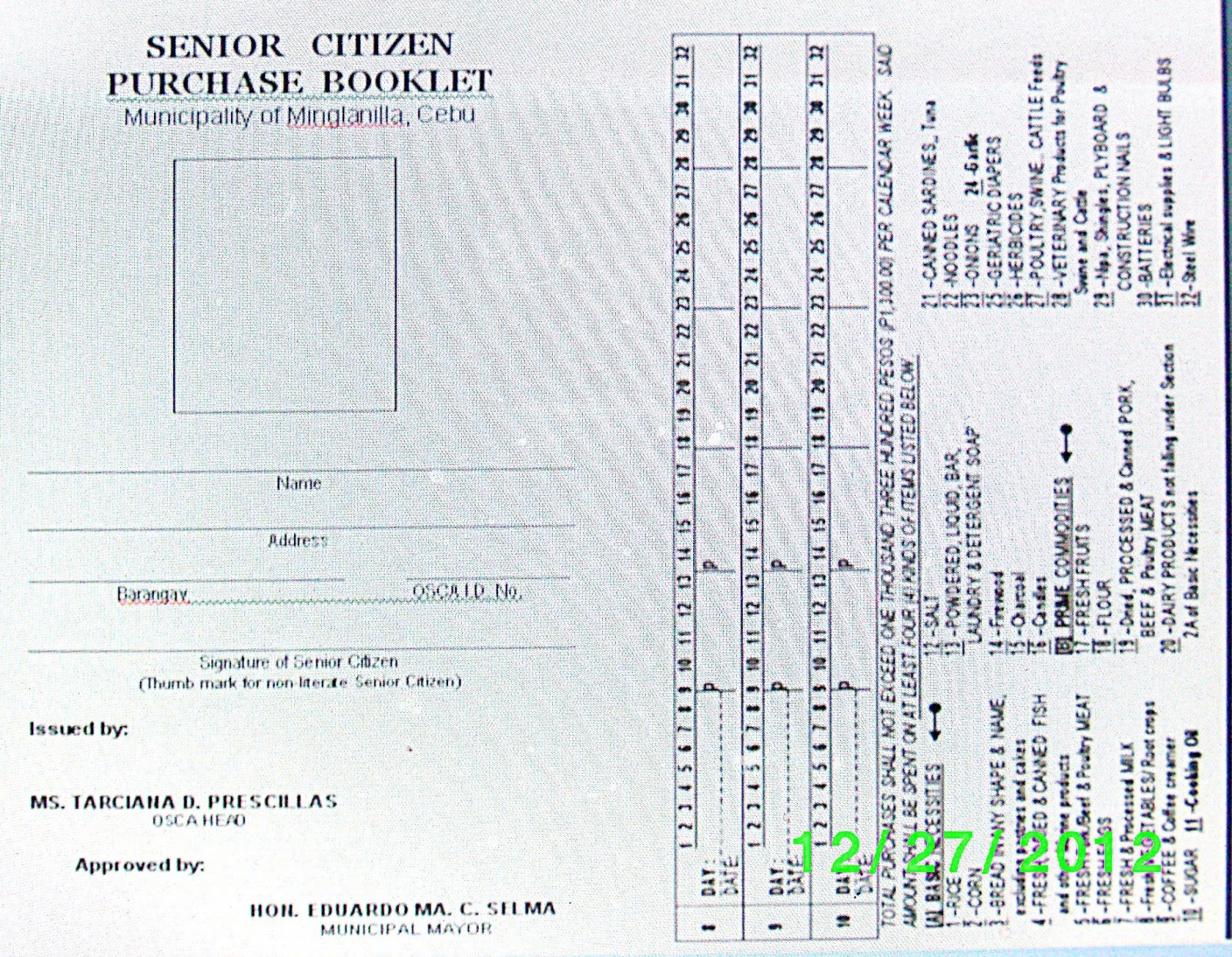 IN EXSILIO SPIRITUM: R.A. NO. 9994 - NEW SENIOR CITIZEN PURCHASE ...