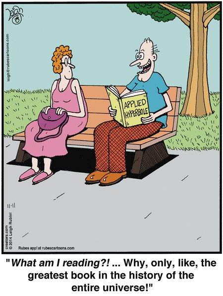 Mystery Fanfare: Cartoon of the Day: Hyperbole