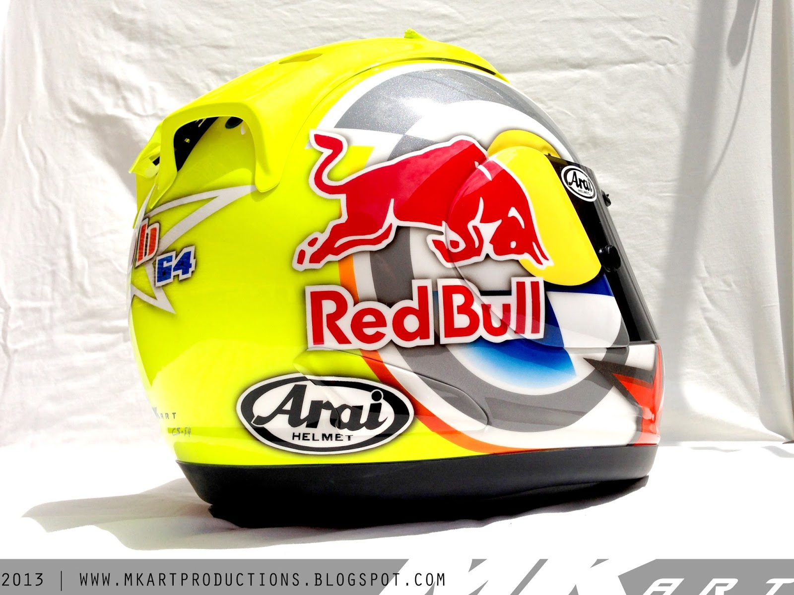 Racing Helmets Garage: Arai RX-GP "JP Redbull" 2013 by MK Art Productions