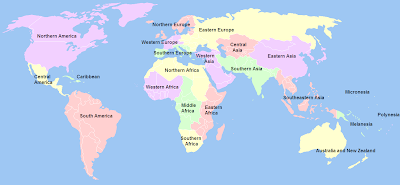 Wereldkaart: Kaart Wereld, topografie, continenten, werelddelen ...
