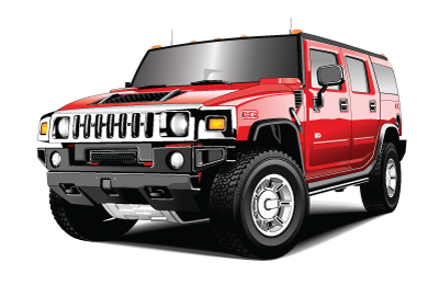 Quality Graphic Resources: Hummer - Vector Illustration