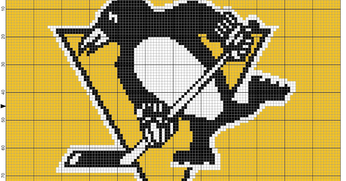 Kendra's Crocheted Creations: Pittsburgh Penguins graph