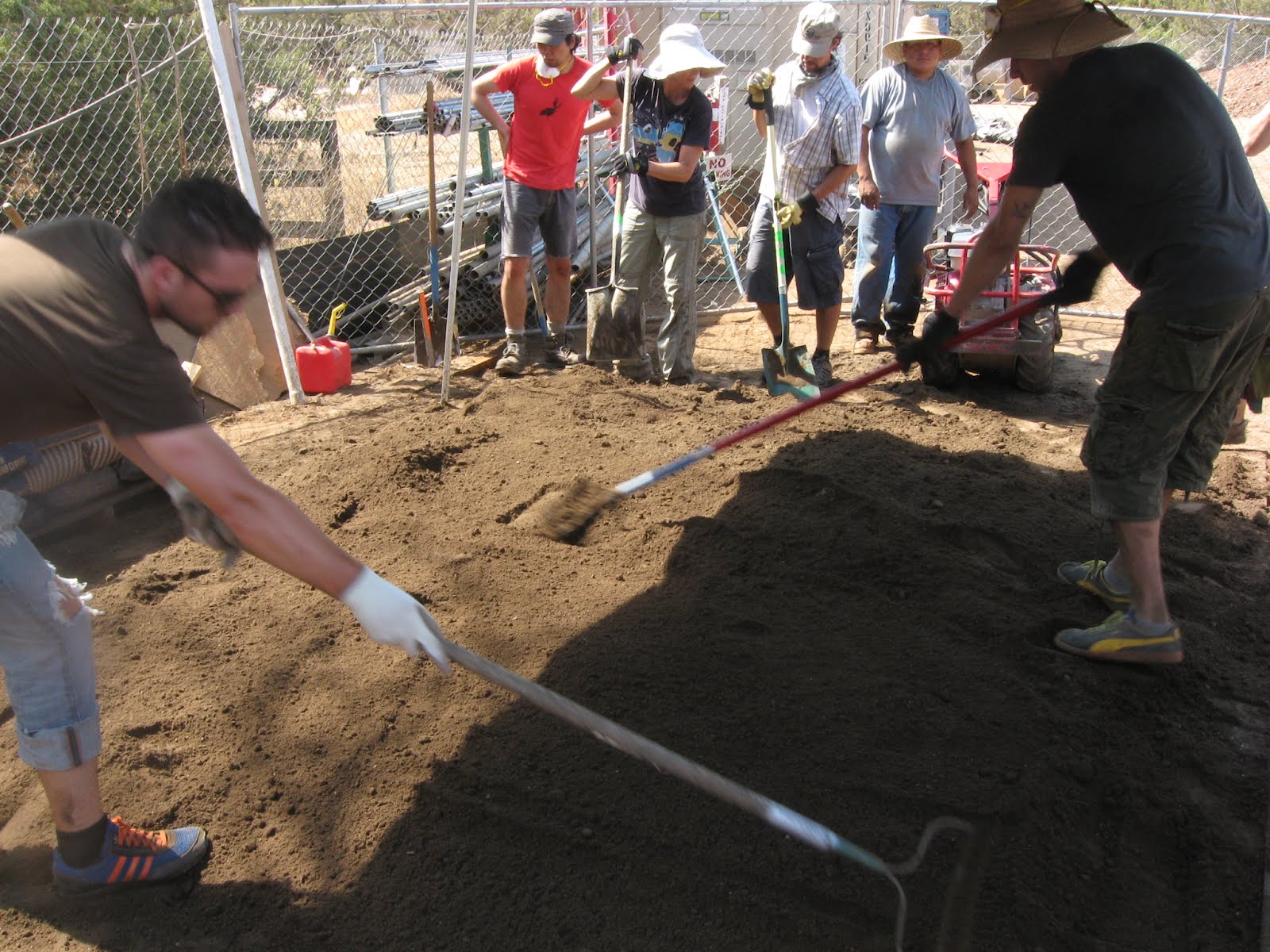 sb: rammed earth process