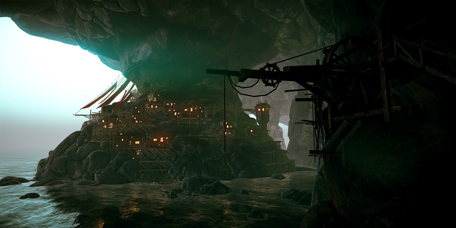ART OF DANNY WEINBAUM: Fantasy Cavern City CryEngine 3