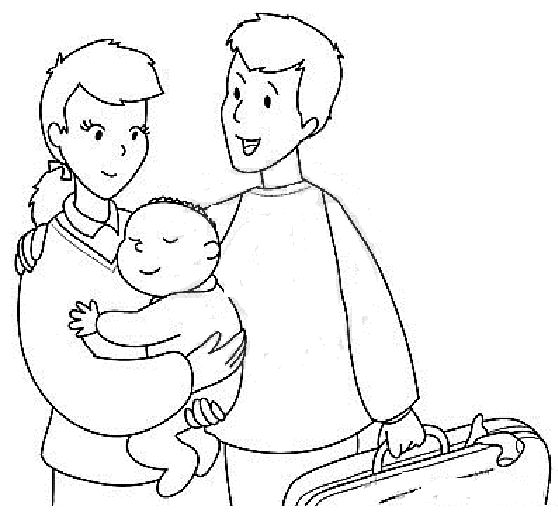 IMAGINI de colorat cu Familia pentru saptamana Eu si familia mea ...