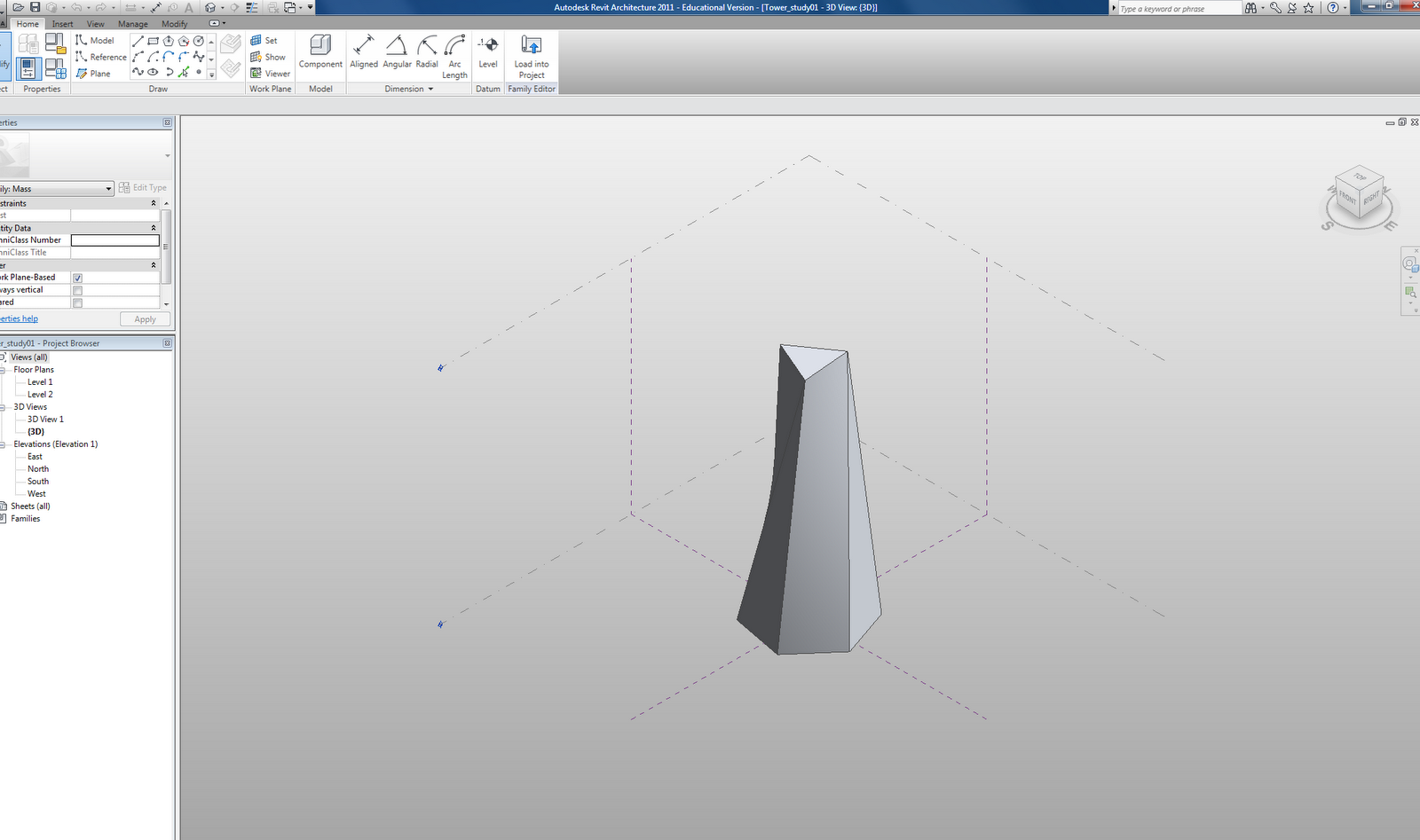 Revit architecture: Creating Masses in Revit