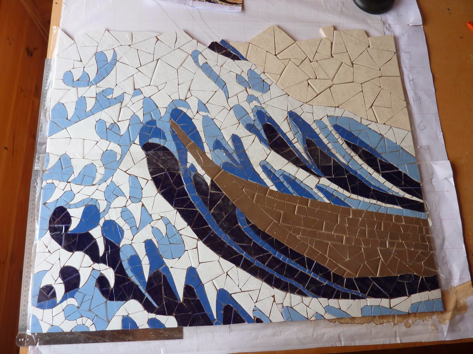 Culburra Hemp House: The Great Wave Mosaic