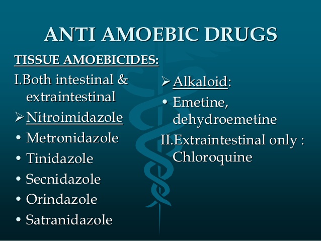 Antiamoebic drugs