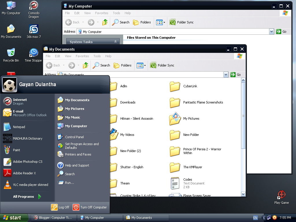 Royal Noir Theme for Windows XP | My e-Tricks