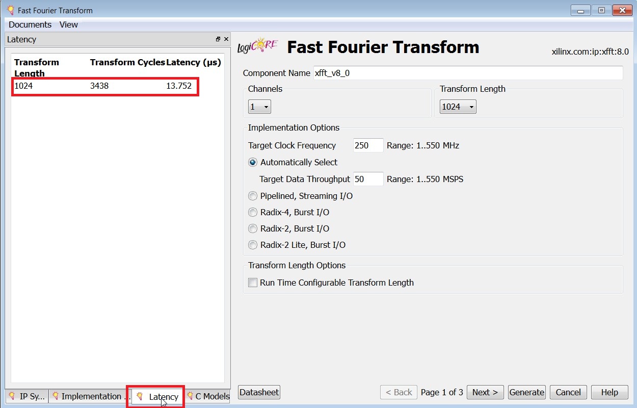 Jim Wu's FPGA Blog: FFT Core Settings v.s Resources and Performance