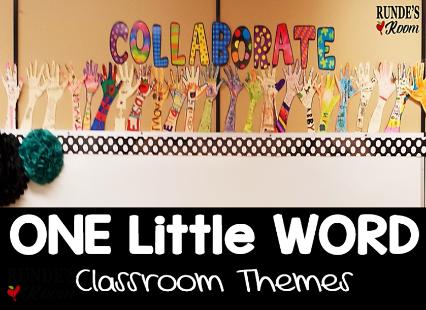 Quick Tips for Back To School - One Little Word Themes | RUNDE'S ROOM