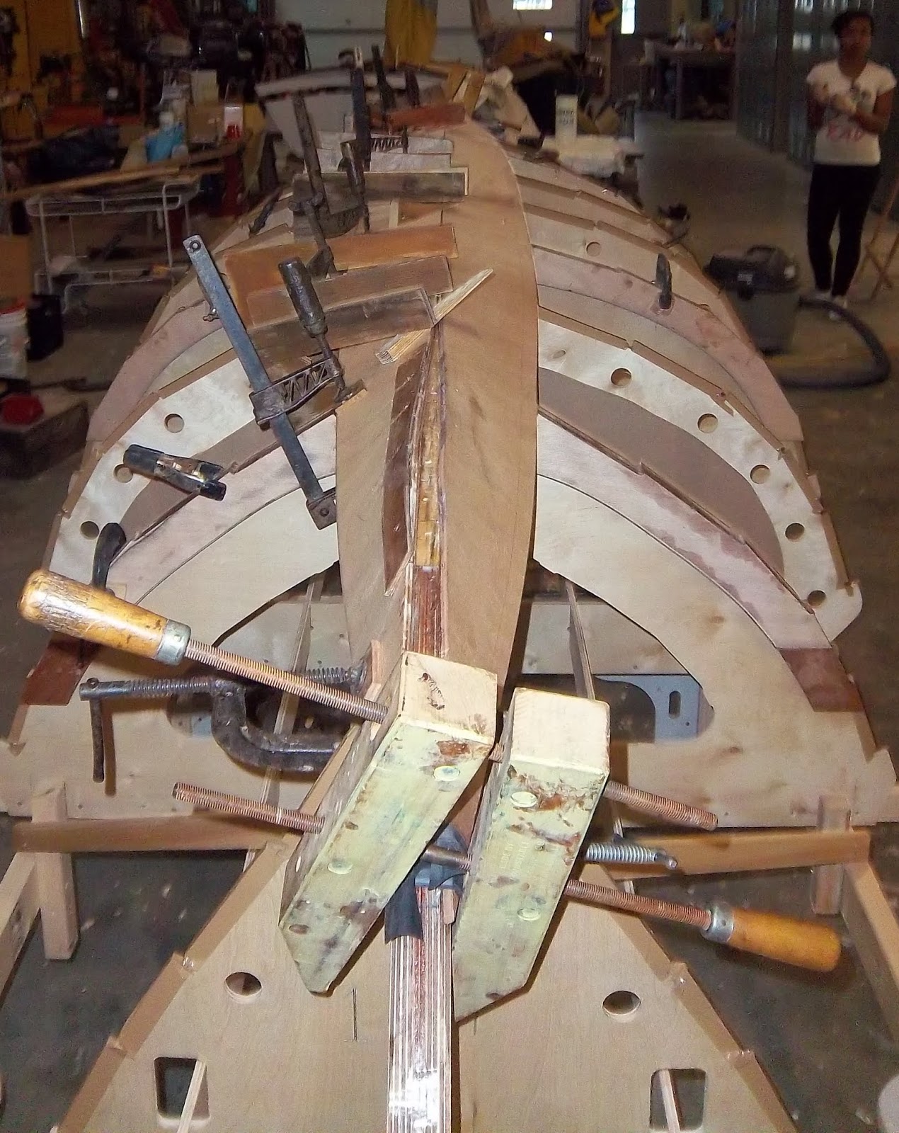Building Two St. Ayles Skiffs: port side garboard plank