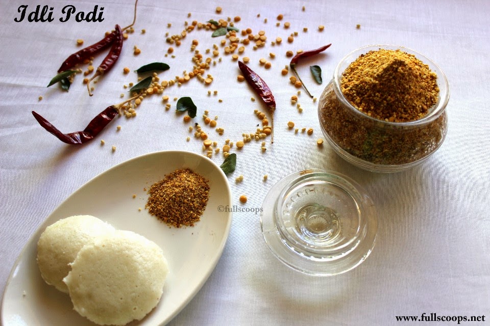 Idli Podi Recipe ~ Full Scoops - A food blog with easy,simple & tasty ...