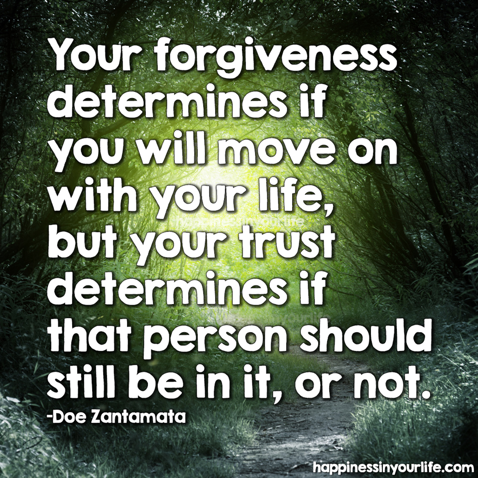 Forgiveness and Trust