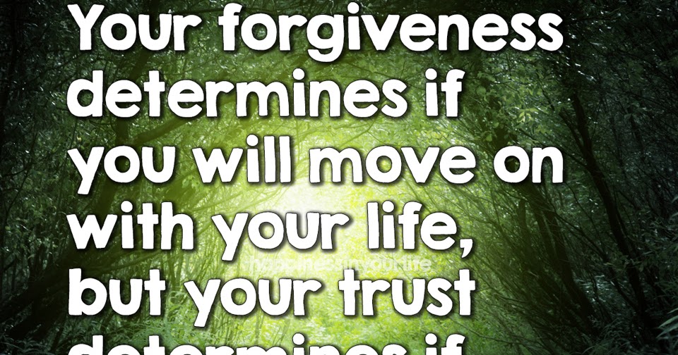 Forgiveness and Trust