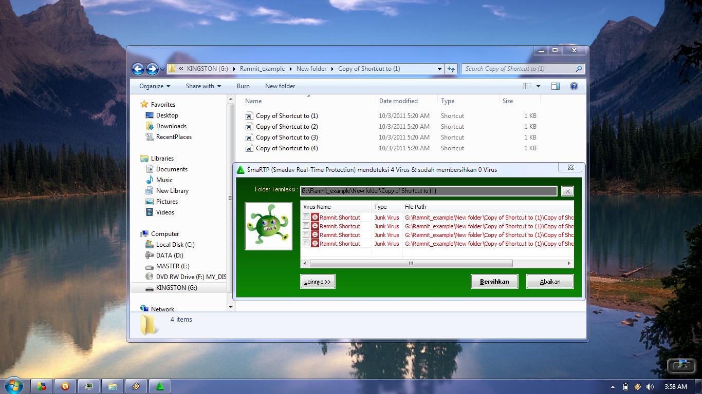 H3121_1345T14N: Virus Shortcut/ Ramnit/ RECYCLER