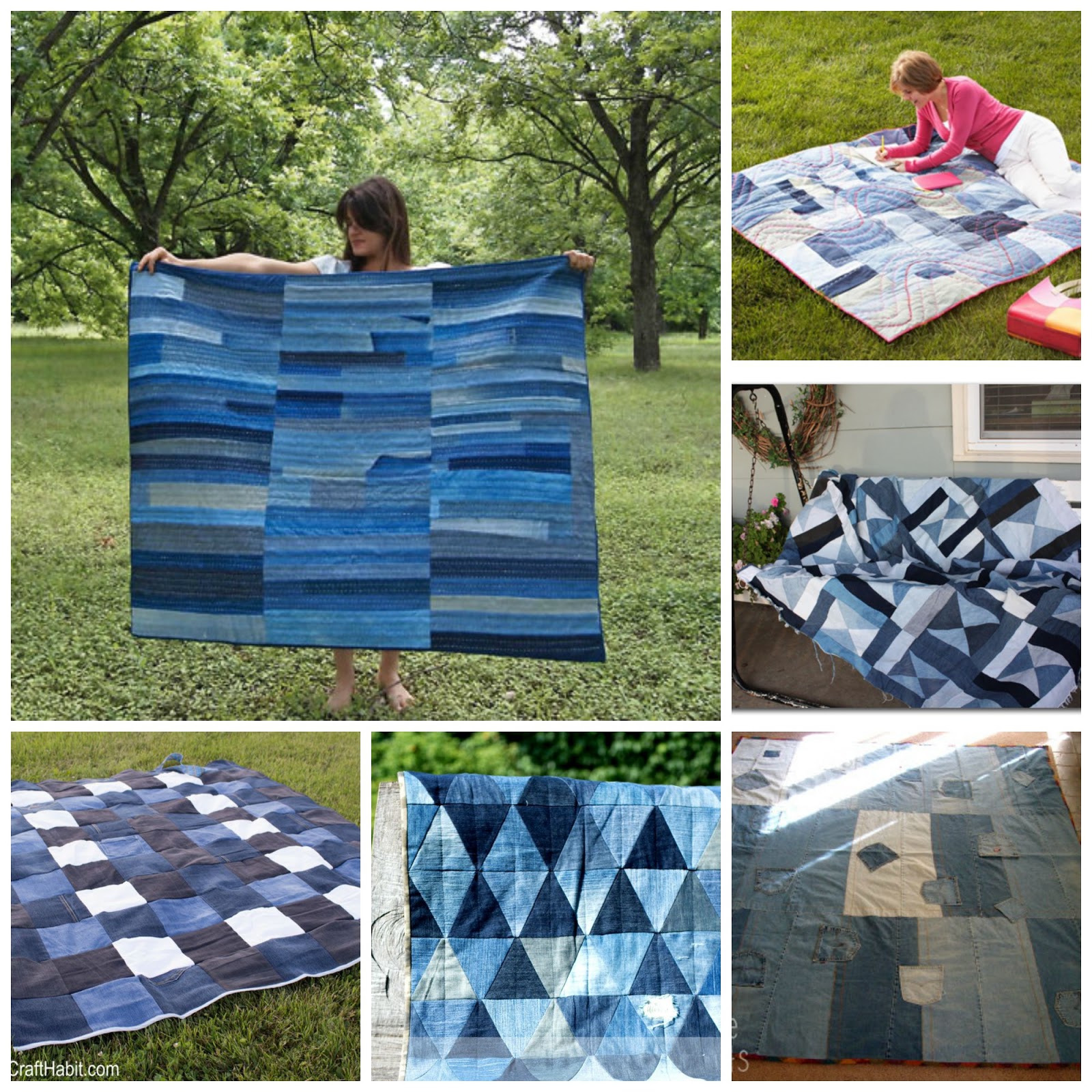 Two Cheeky Monkeys: Upcycling Roundup: Denim Rugs