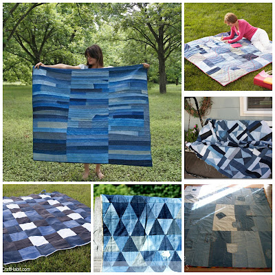 Two Cheeky Monkeys: Upcycling Roundup: Denim Rugs
