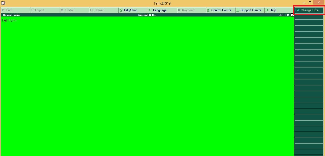tally: Resize Form or Screen in Tally ERP 9 using TDL ( Tally Developer ) tally: Resize Form or Screen in Tally ERP 9 using TDL ( Tally Developer )