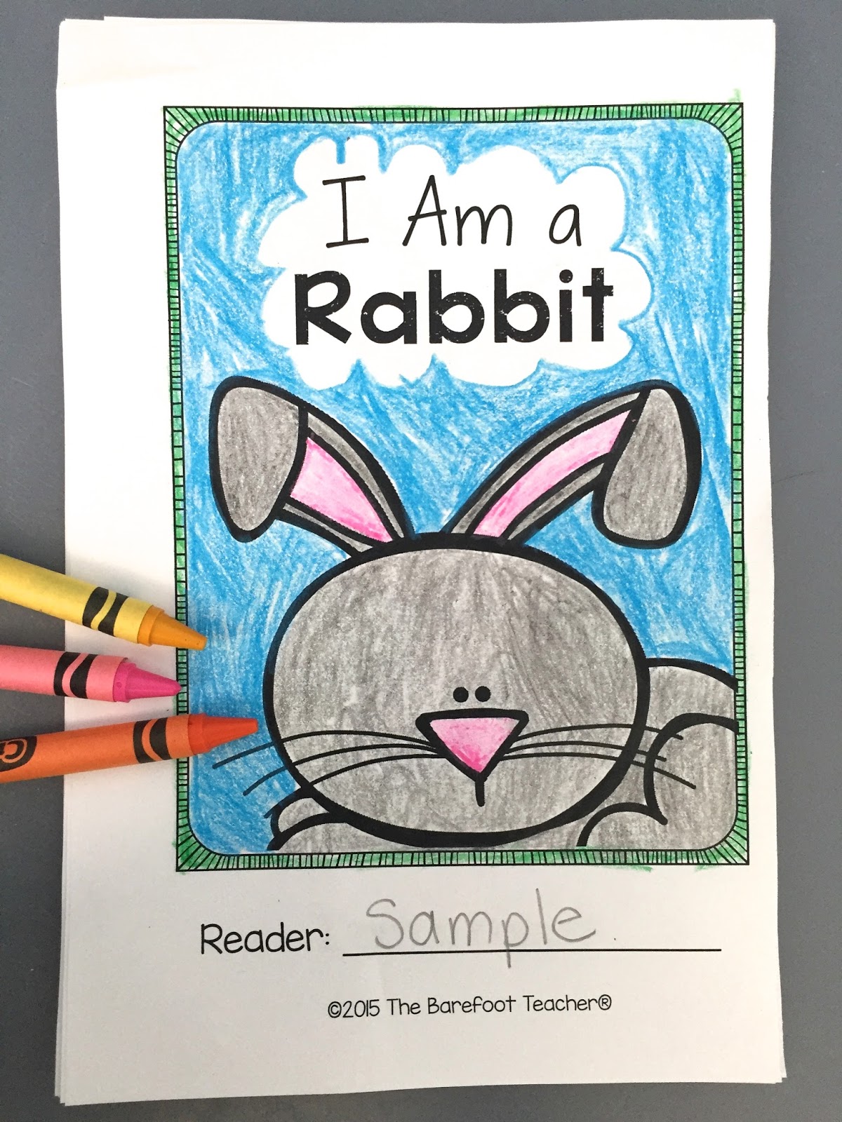 I Am a Rabbit Differentiated Readers Plus a FREEBIE | The Barefoot Teacher