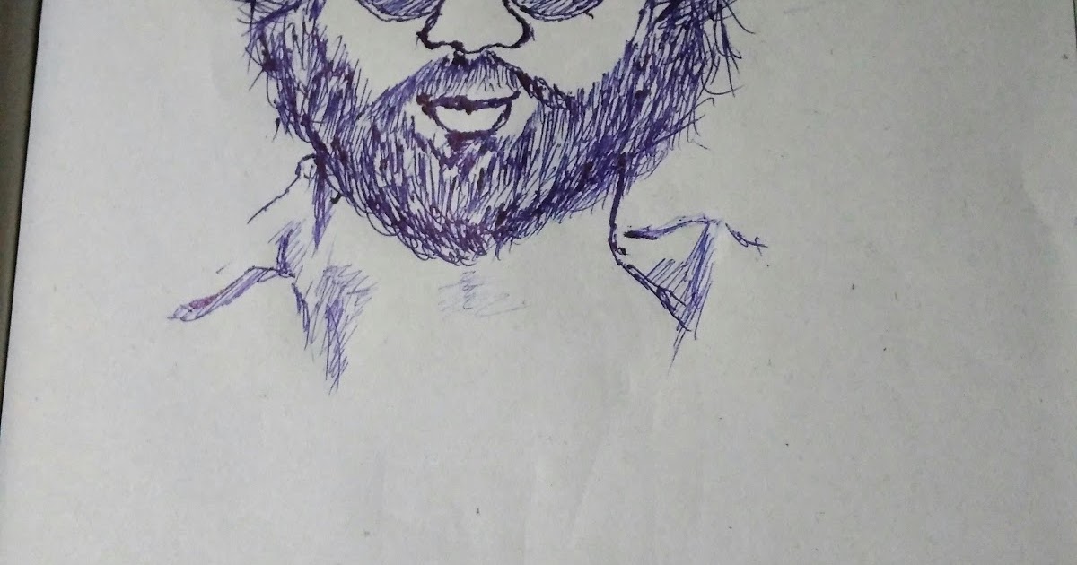 Pencil sketch of Arjun Reddy
