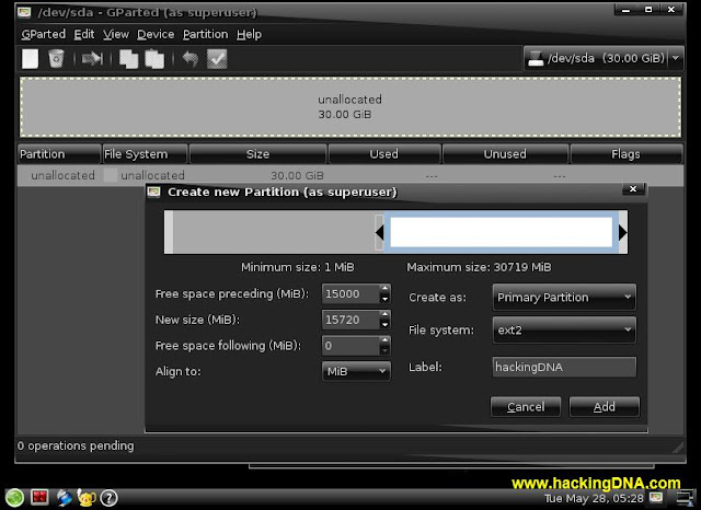 HackingDNA: Matriux Installation On hackingDNA