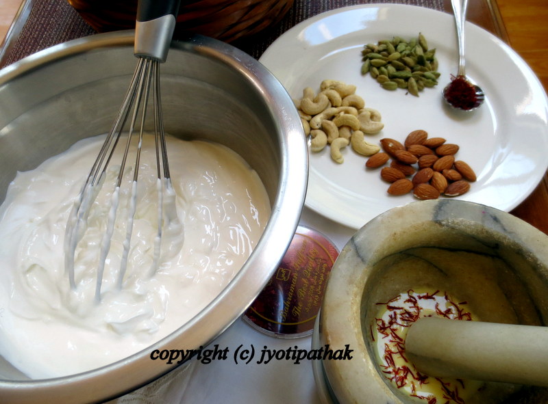 Taste of Nepal: Sikarni - (yogurt, saffron, pistachio dessert)