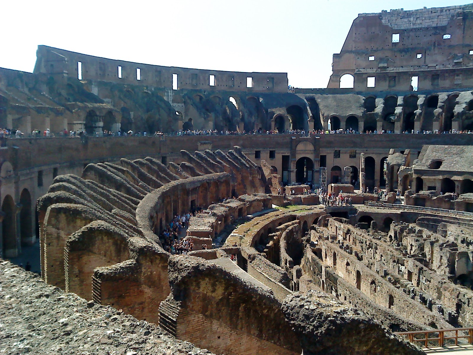 Ancient Rome: Colosseum, arena and hypogeum of Flavium Amphitheatre ...