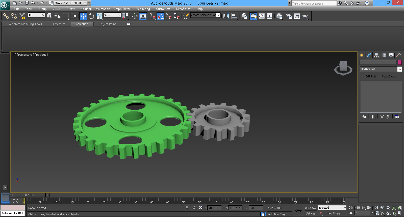 My Lab·My Playground: 3Ds Max: Spur Gears Animation