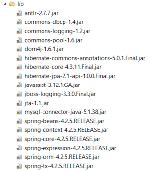 โปรแกรมเมอร์ฝึกหัด: Spring4 & Hibernate4 & MySQL project example