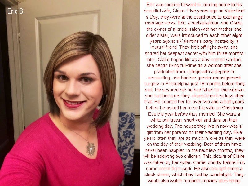 Eric's Transgender Captions: Valentine's Anniversary