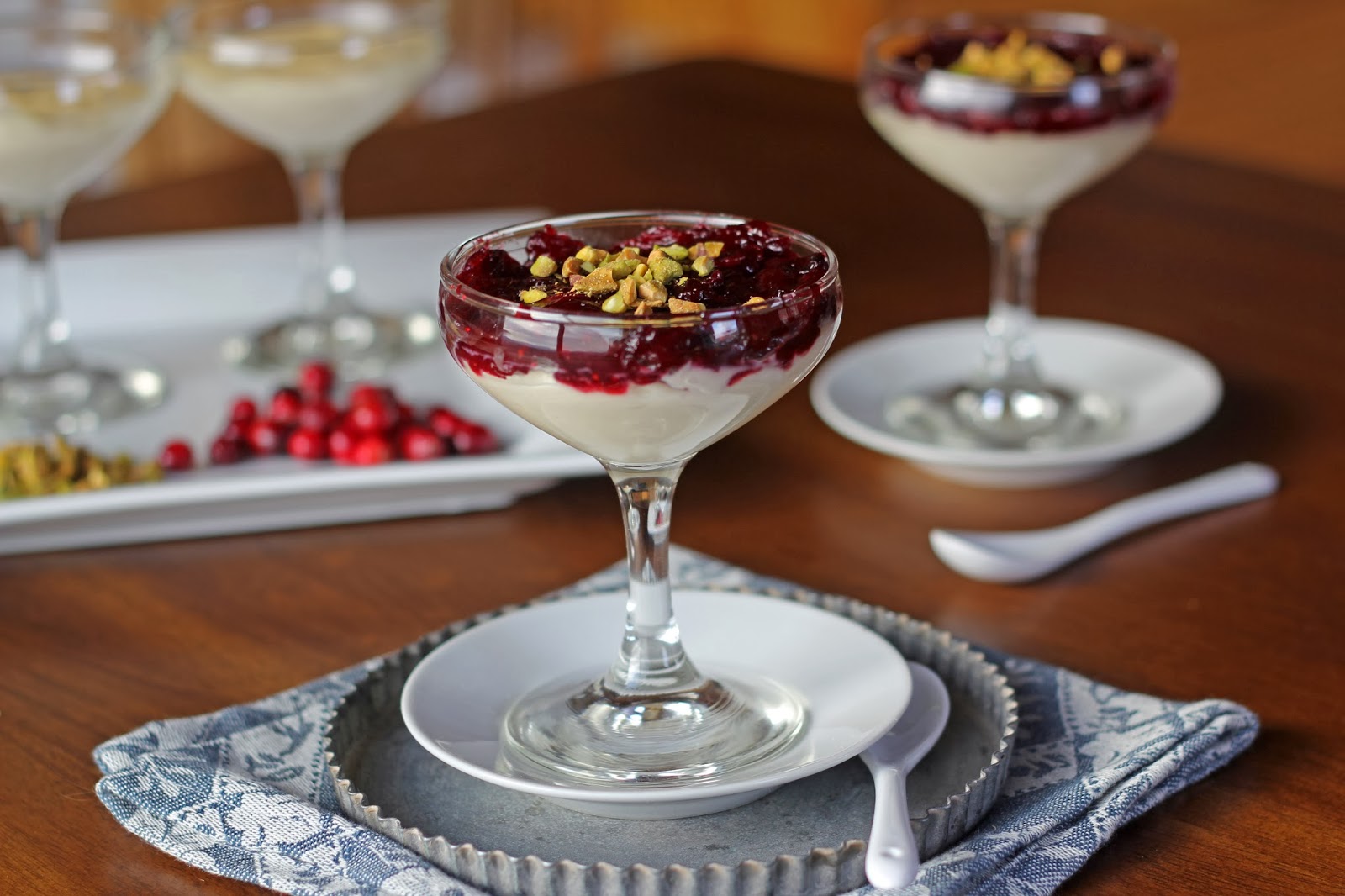 Blue Kale Road: Cranberry Malabi