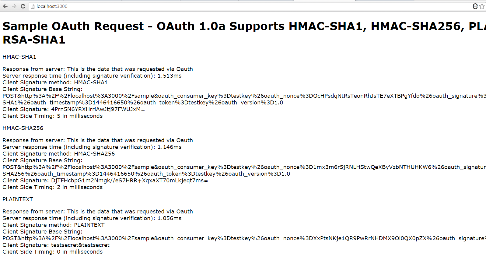 Oauth 1 0a Request Signing And Verification Hmac Sha1 Hmac Sha256