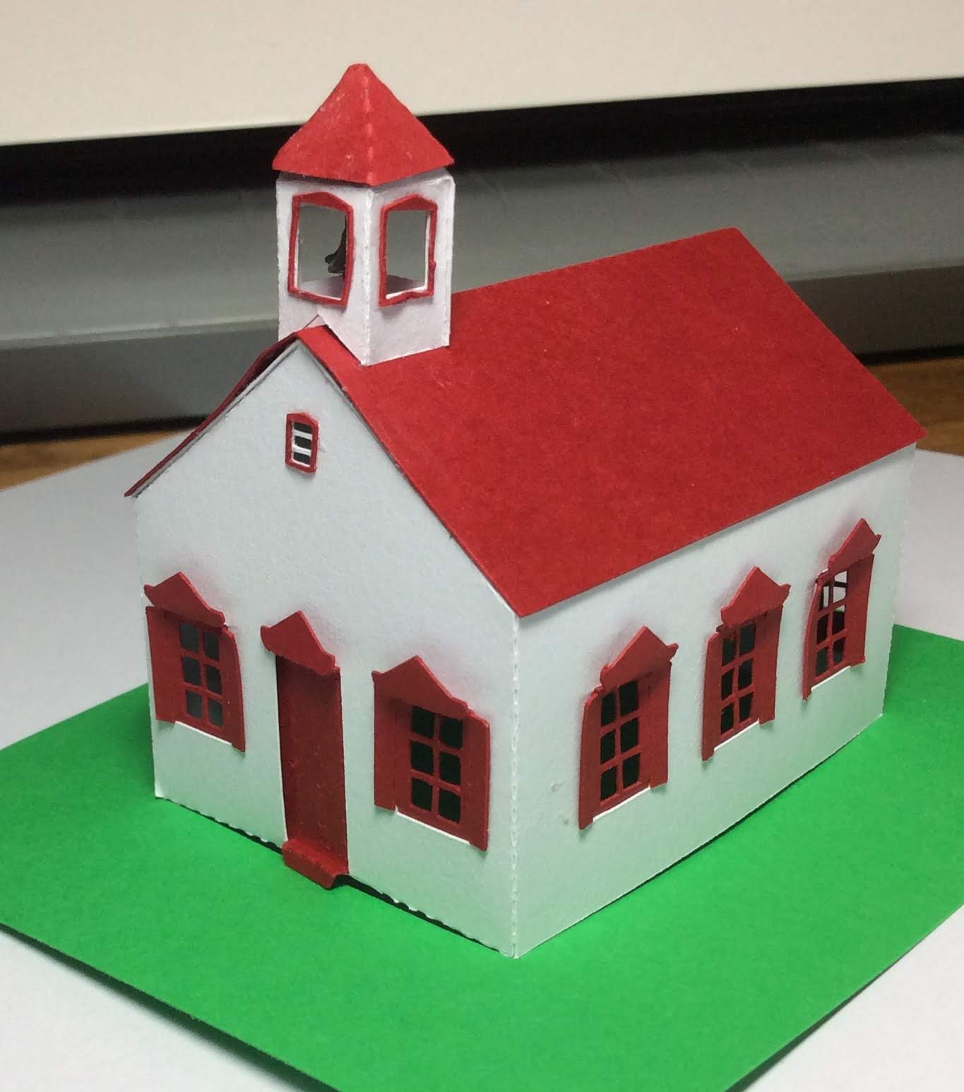 Papercrafts and other fun things: Miniature House #18 - One Room School ...