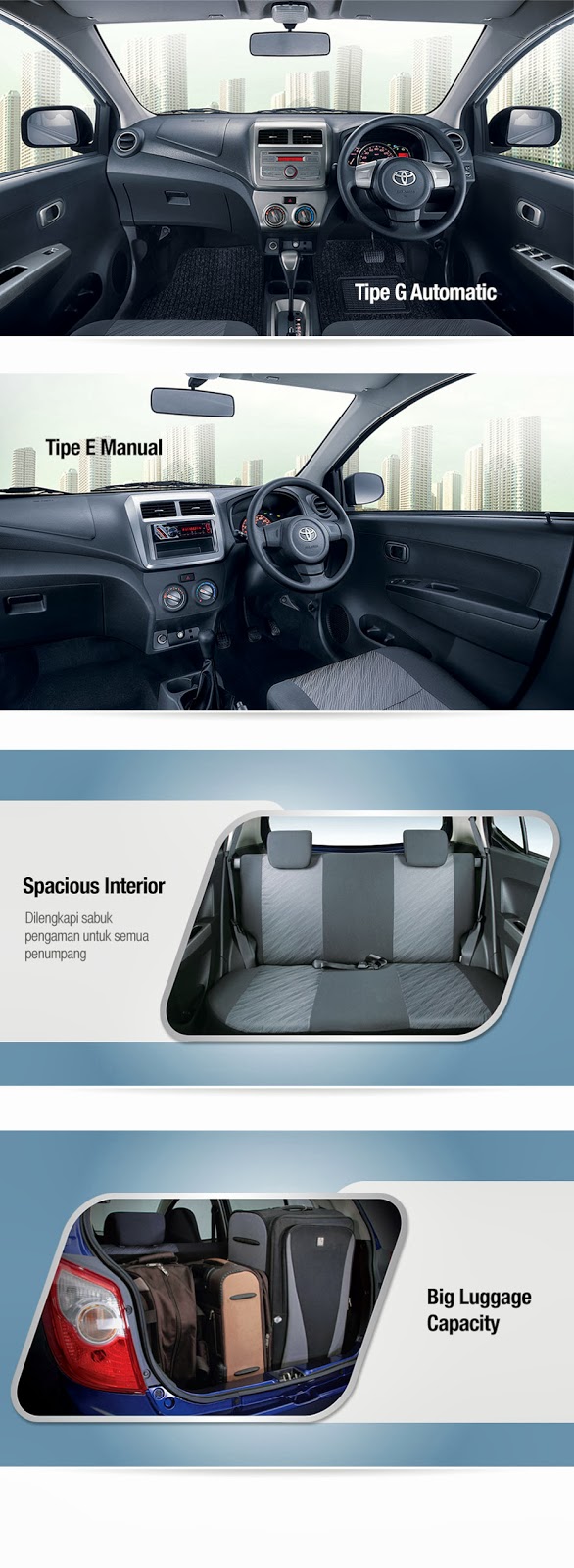 Interior Toyota Agya | Fania Mobil
