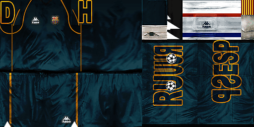 KITS CLASSICOS WE1O: KIT BARCELONA 96-97 ( CAMPEÃO ESPANHOL )