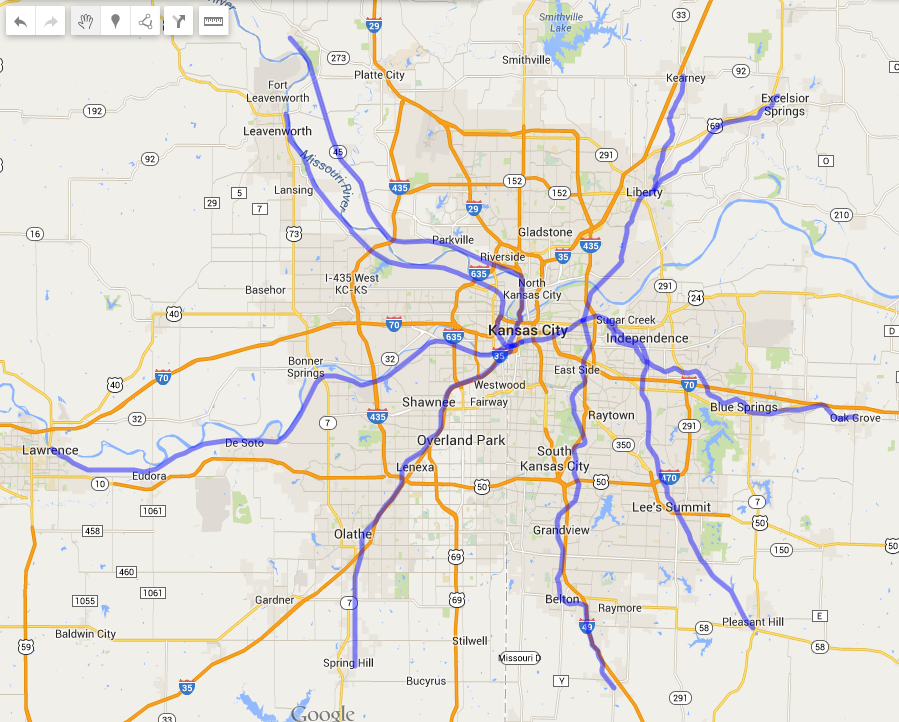 Kansas City Light Rail Map