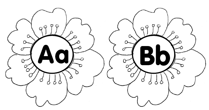 Bermulanya di sini...: Kad Abjad Bunga