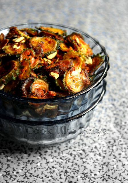 Cook like Priya: Pavakka Fry | Bitter Gourd Fry | Bitter Melon ...