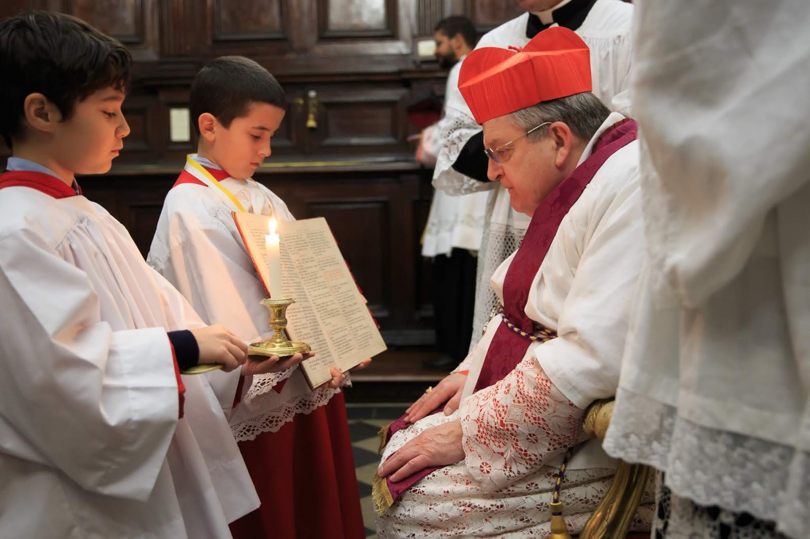 New Liturgical Movement: Card. Burke Inducts New Members of a ...