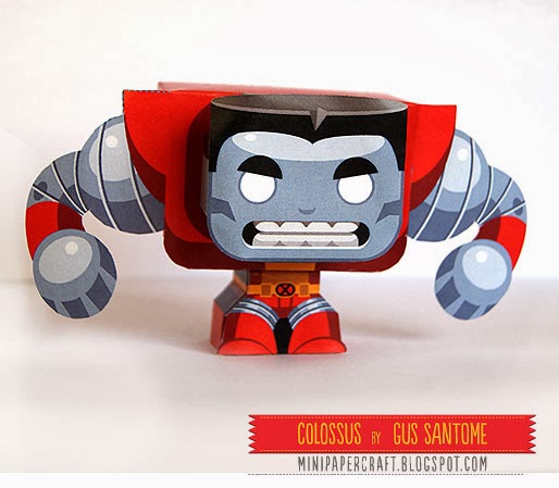 Paper Toy - X-Men Mini Colossus - Papercraft4u | Free Papercrafts ...