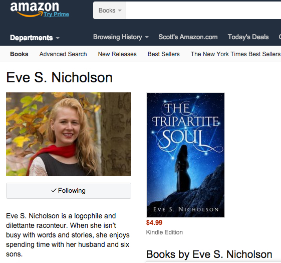 Scotty Watty Doodle All The Day: Just Bought A Book...Eve Nicholson's ...